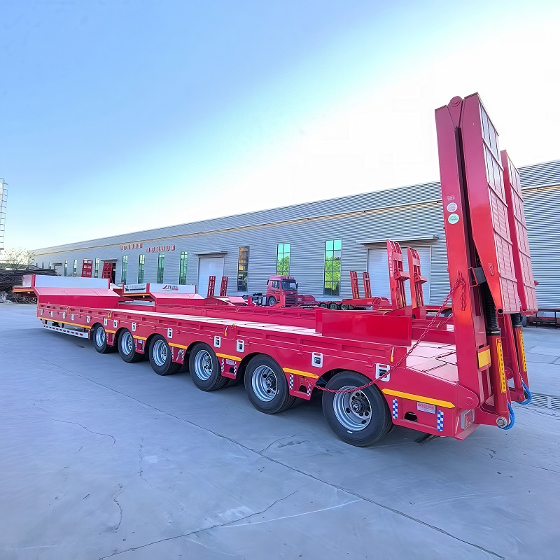 6-axle ladder low flatbed semi-trailer - Shandong Huayuntong ...